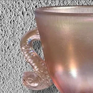 Fenton | Accents | Vintage Fenton Velva Rose Pinkstretch Glass Compote ...